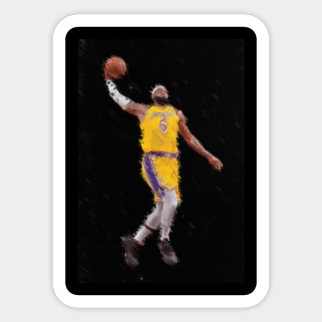 Lebron James | Lakers Superhero | King James - Basketball - Sticker ...