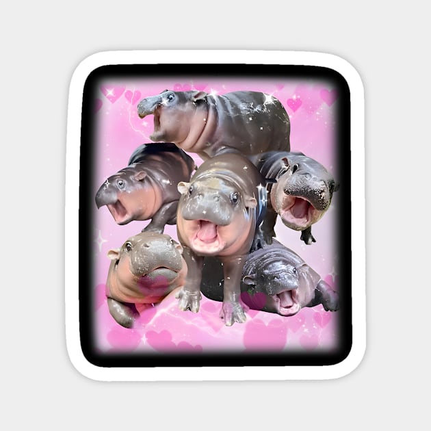 Moo Deng Accent Coffee Mug, Moo Deng Gang - Moo Deng - Magnet | TeePublic