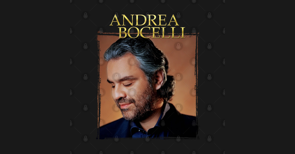 Andrea Bocelli Singer - 70s - T-Shirt | TeePublic