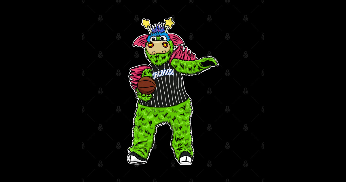 Stuff the magic dragon mascot cartoon - Orlando Magic - Sticker | TeePublic
