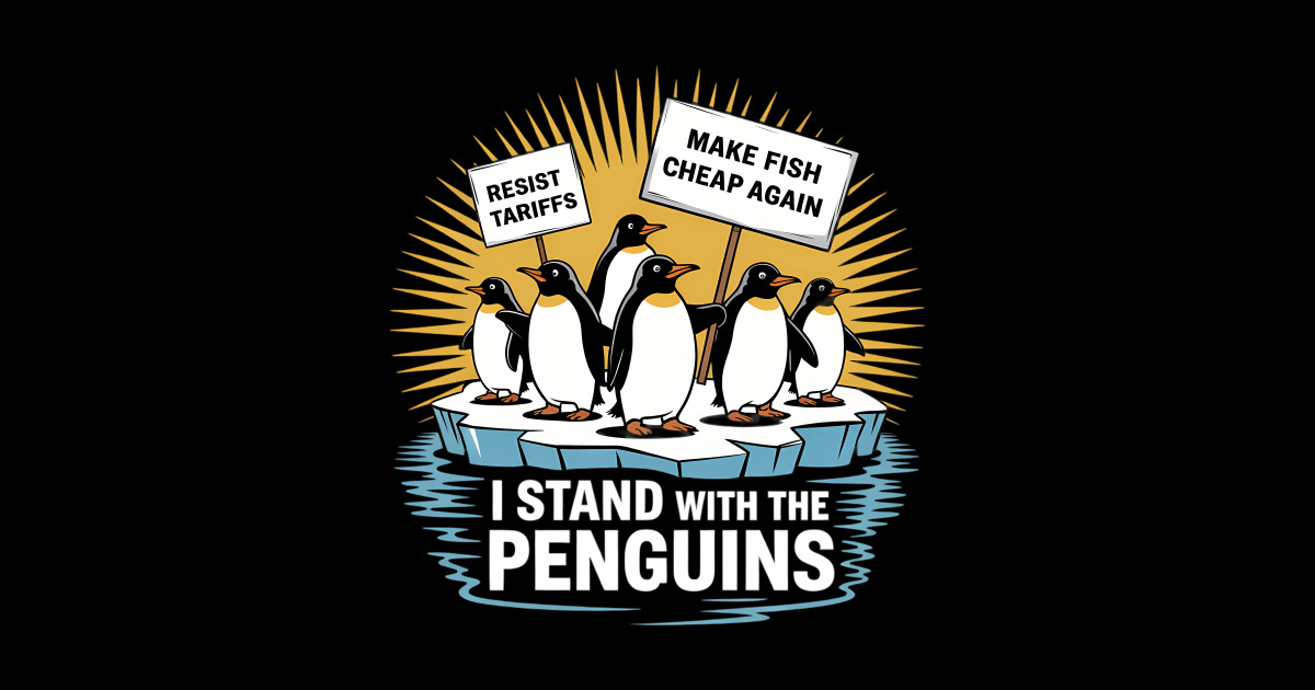 Resist Penguins Protest Against Tariffs - Resist Penguins - Sticker ...