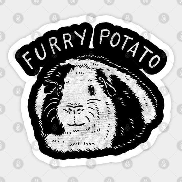 furry potato rabbit - Potato - Sticker | TeePublic