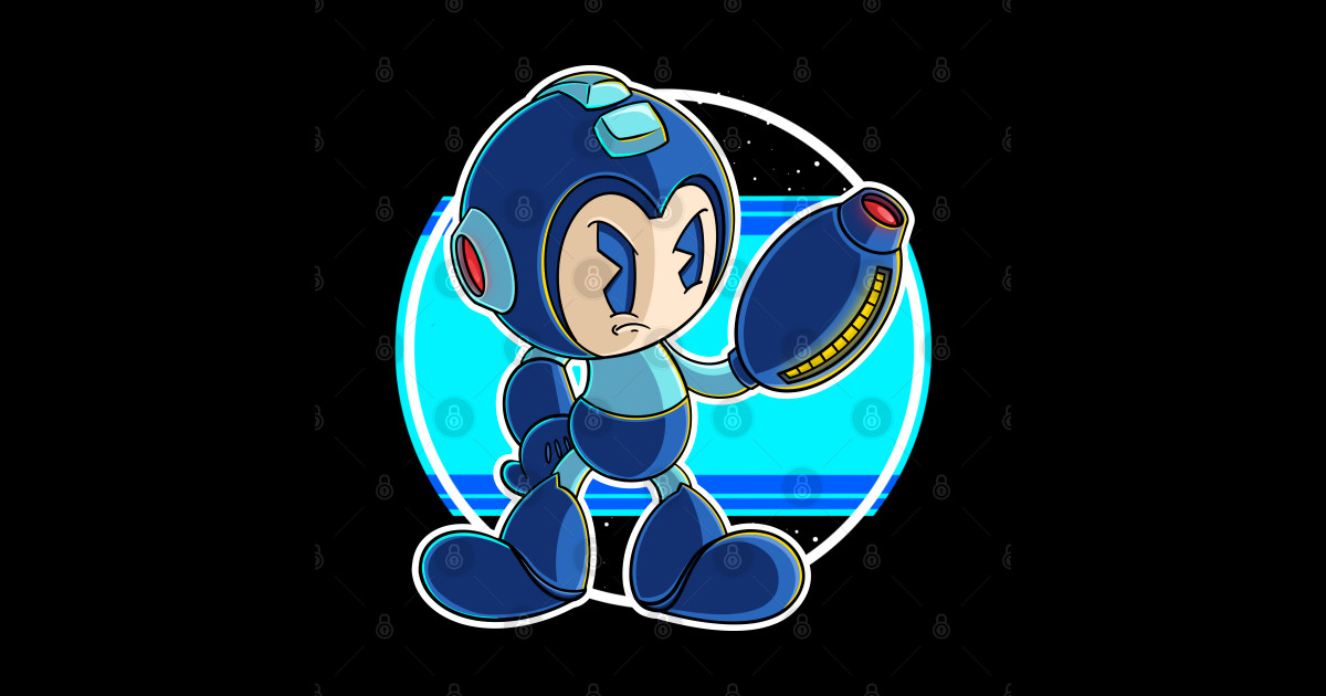 Haunted Mega Man - Megaman - Sticker | TeePublic