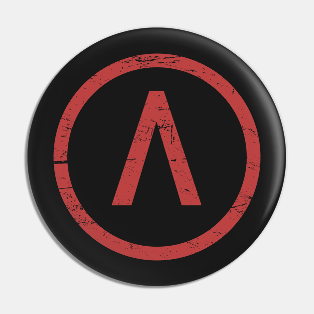 Red Sparta Lambda Symbol - Sparta - Pin | TeePublic