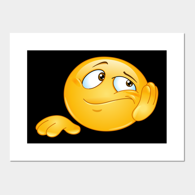 Bored Emoji Emoticon - Emoji - Posters and Art Prints | TeePublic