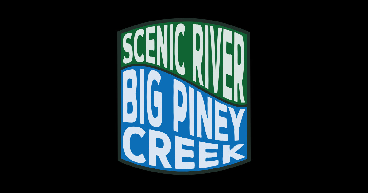 Big Piney Creek Scenic River wave - National Forest - Sticker | TeePublic