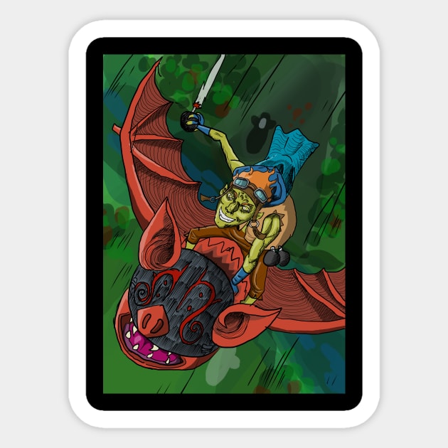 Batrider dota 2 - Batrider - Sticker | TeePublic