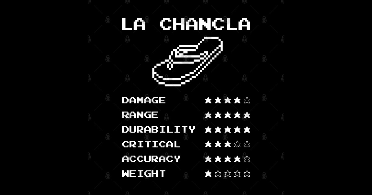 La Chancla Pixel Art Legendary Weapon (White Version) - Chancla ...