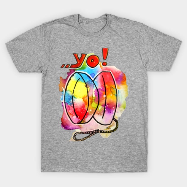 Yoyo Watercolor Splash - Yoyo - T-Shirt | TeePublic