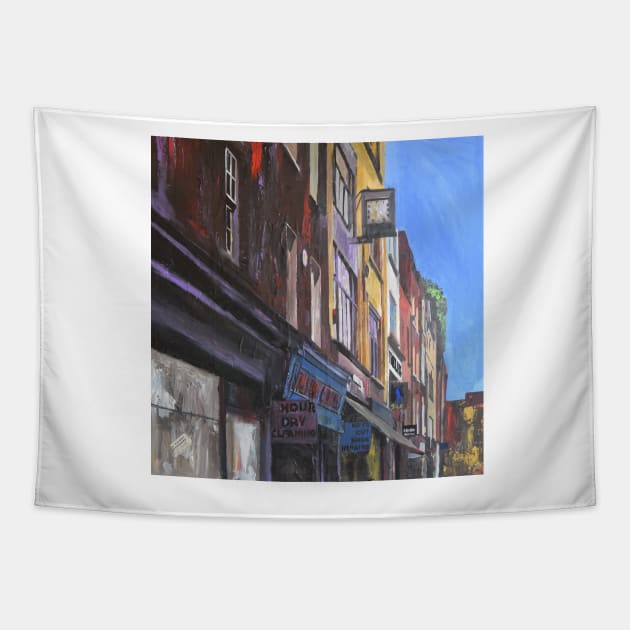 Berwick Street, Soho, London - Andrew Reid Wildman - Tapestry | TeePublic