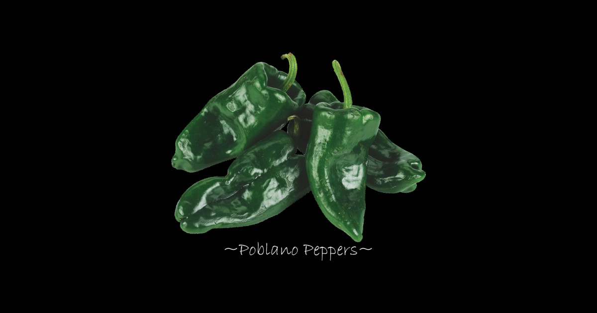 Poblano Peppers - Poblano Pepper - Sticker | TeePublic