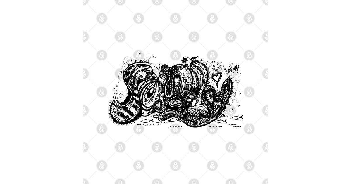 Sandy Aussie Tangled Name with Transparent Background - Sandy - T-Shirt ...