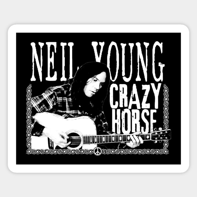 Neil Young And Crazy Horse - Neil Young - Sticker | TeePublic