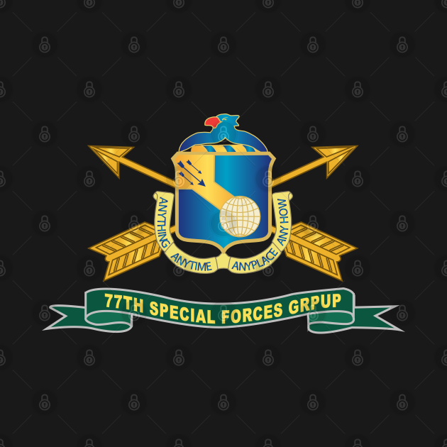 77th Special Forces Group - DUI - Br - Ribbon X 300 - 77th Special ...