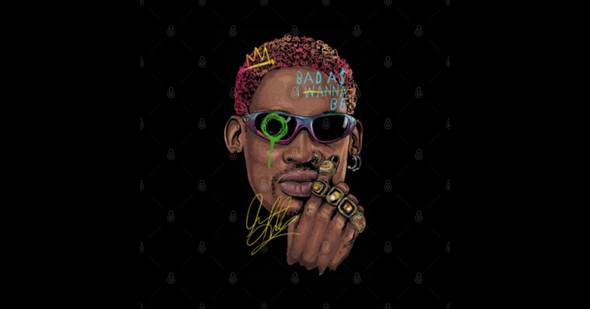 Dennis Rodman Big Face Art - Dennis Rodman - Posters and Art Prints ...