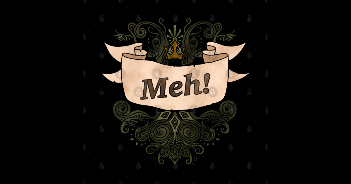 Meh! - Meh - Sticker | TeePublic