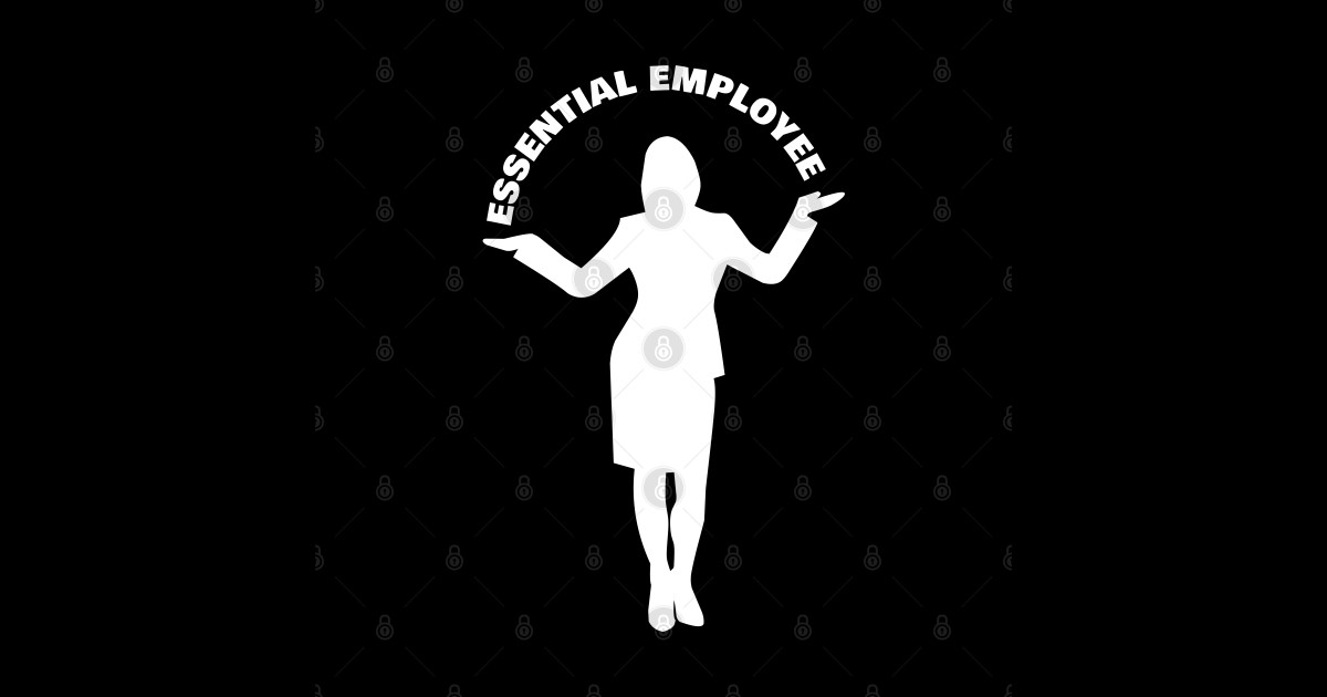 Female Essential Employee - Essential Employee Meme - Magnet | TeePublic