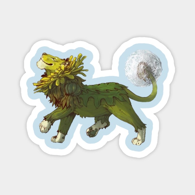 A dandy lion dandelion - A Dandy Lion Dandelion - Magnet | TeePublic
