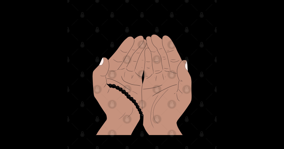 Dua Hands with Tasbih - Islamic Prayer Hands - Islamic Duas - Dua Hands ...