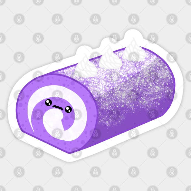 Ube Cake Roll - Ube - Sticker | TeePublic