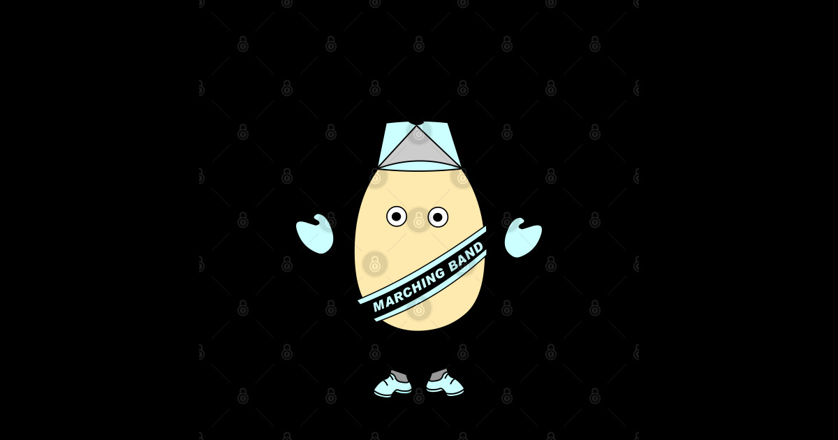 Marching Band Egghead - Marching Band - Sticker | TeePublic