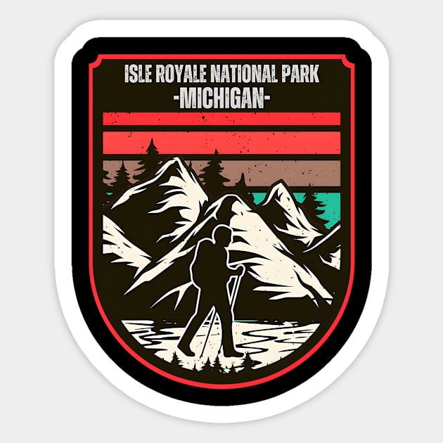 Isle Royale National Park - Isle Royale National Park - Sticker | TeePublic