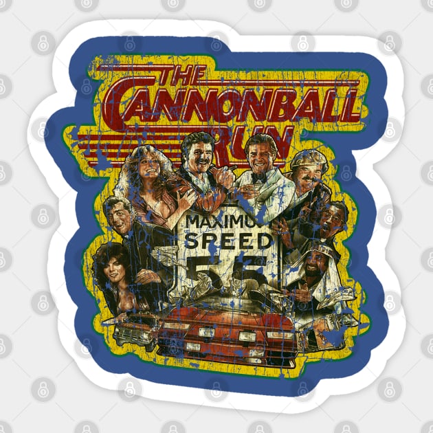 The Cannonball Run 1981 Vintage - Classic Movies - Sticker | TeePublic