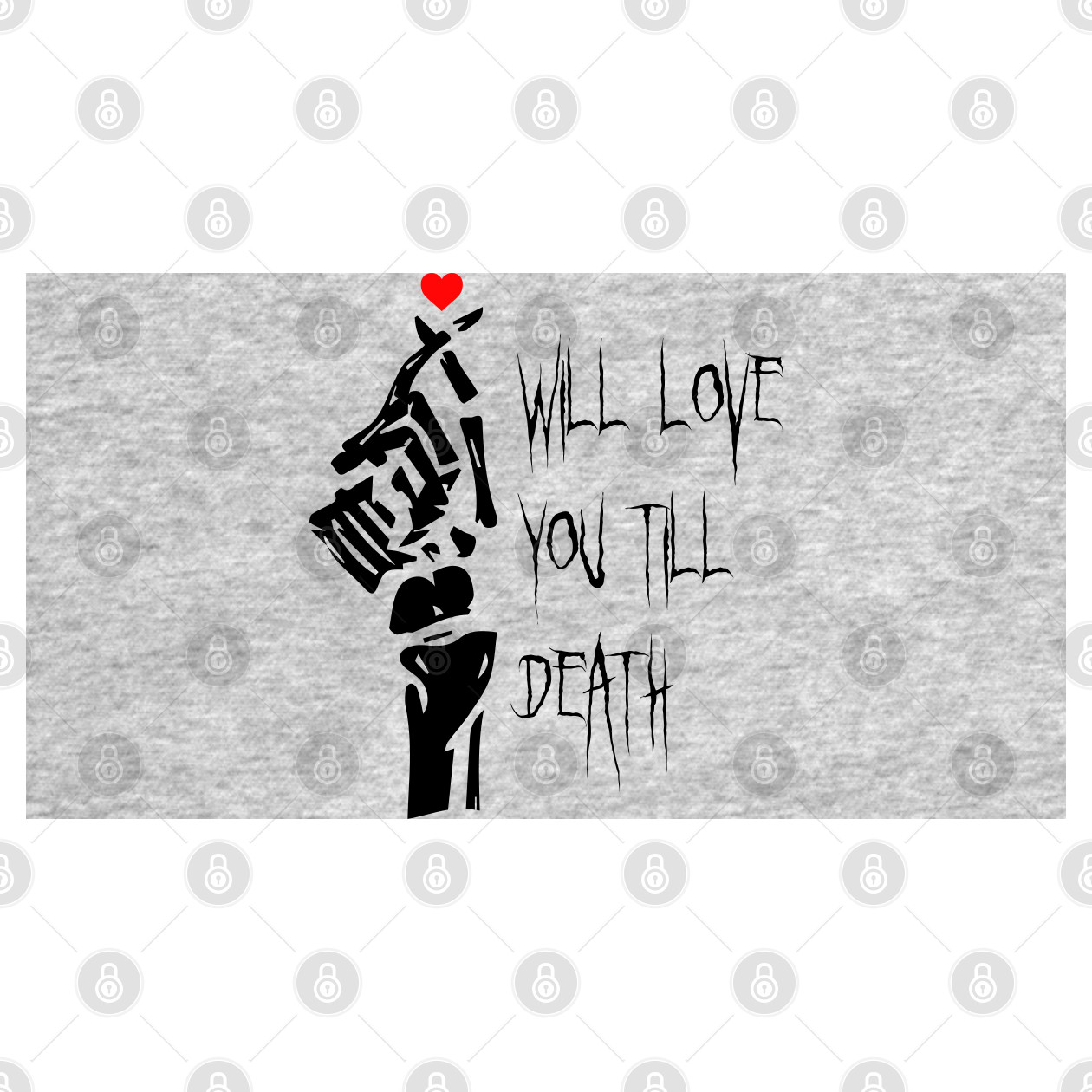 I Will Love You Till Death Do Us Apart - Finger Heart - Baseball T ...