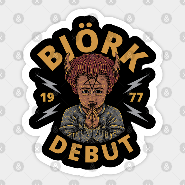 Bjork - Debut 1977 // Original Illustration Fan Art Designs - Bjork ...