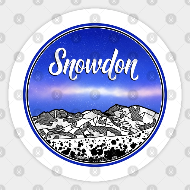 Mount Snowdon Wales - Snowdon - Sticker | TeePublic