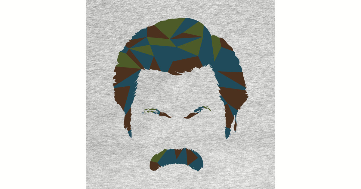 Ron Swanson Mustache Graphic - Parks And Rec - T-Shirt | TeePublic