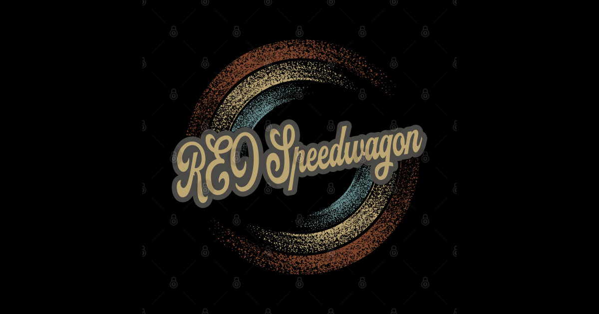 REO Speedwagon Circular Fade - Musician - Sticker | TeePublic
