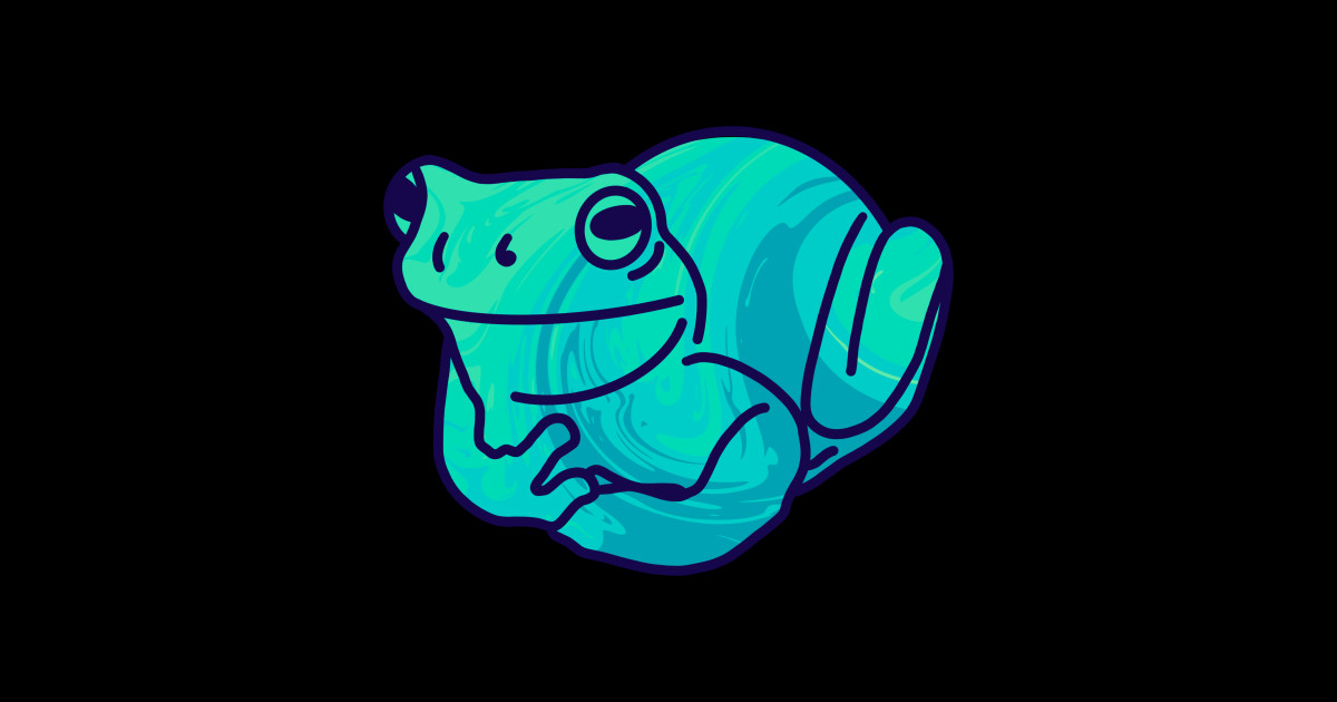 Tie Dye Frog - Blue - Blue Frog - Sticker | TeePublic