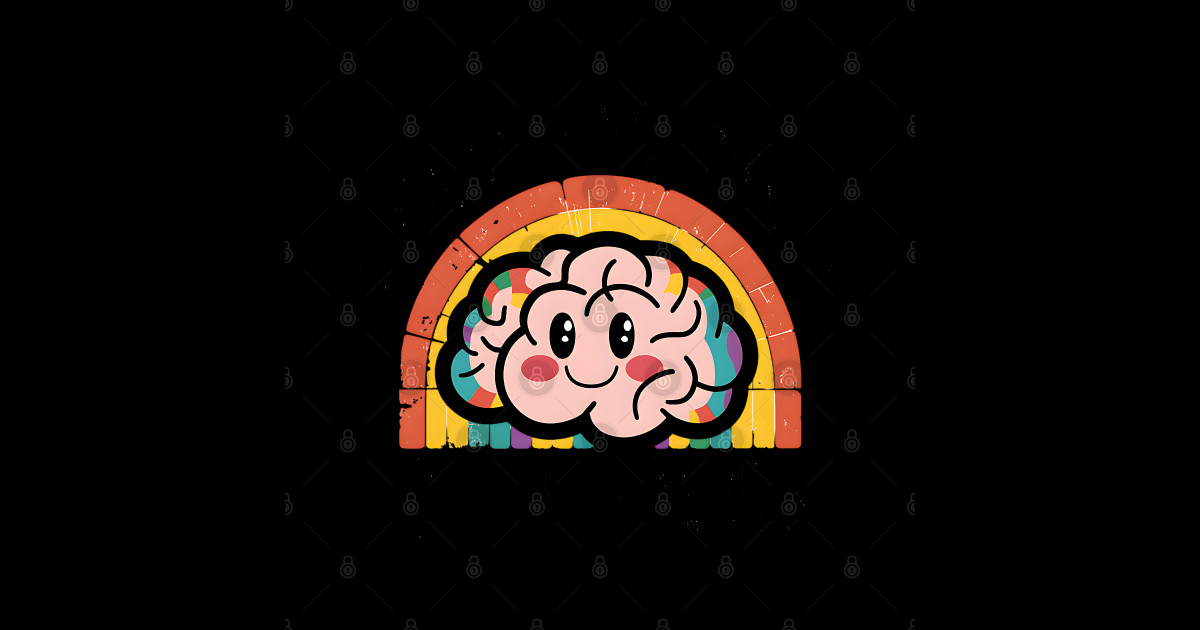 Neurospicy Brain - Fun Colorful Neurodivergence - Autistic - Sticker ...