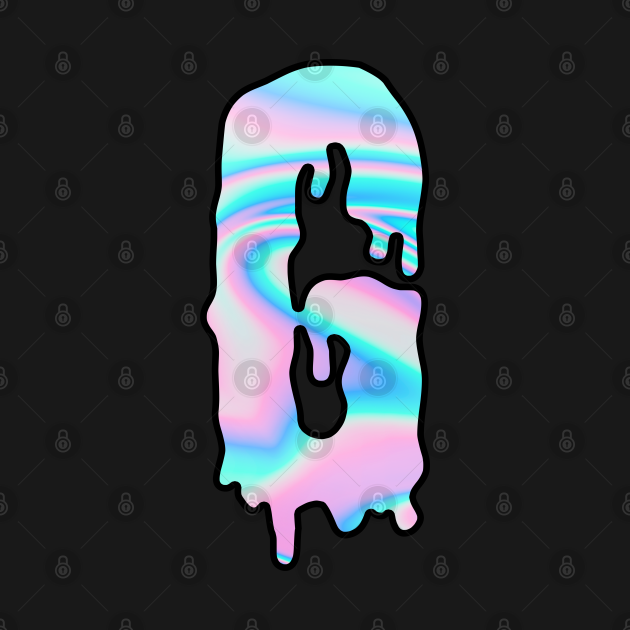 Holographic Drippy G Letter - Drippy Letter G - T-Shirt | TeePublic