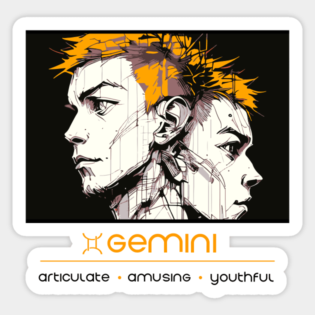 Gemini Season - Zodiac Graphic - Gemini - Sticker | TeePublic