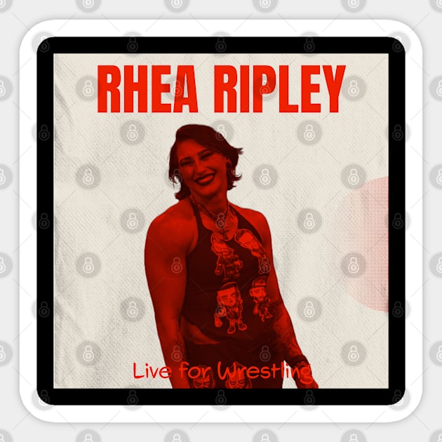 Rhea Ripley / Classic Style - Rhea Ripley - Sticker | TeePublic