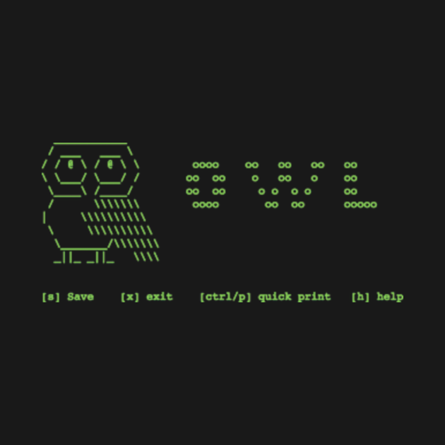 Owl ascii draw - Ascii - T-Shirt | TeePublic