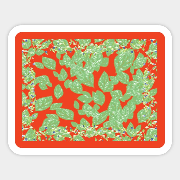 Leaf patter design - Leaf Pattern - Sticker | TeePublic