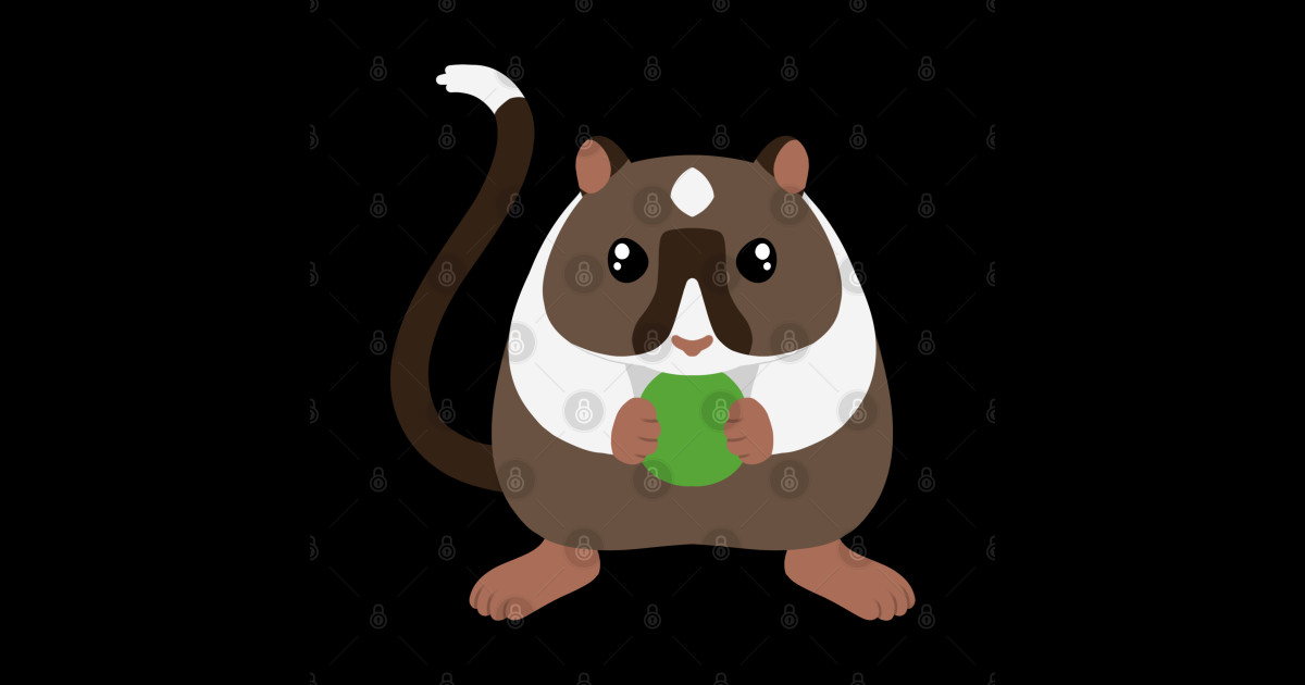 Gerbil Eating Grapes - Gerbil - Sticker | TeePublic