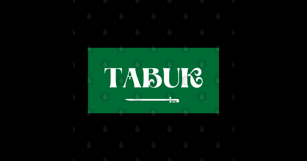 Tabuk City in Saudi Arabian Flag - Saudi Arabian Flag - Sticker | TeePublic