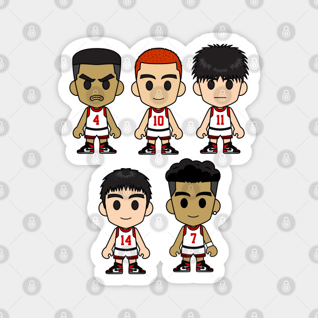 The First Slam Dunk Anime Chibi - Slam Dunk - Magnet | TeePublic