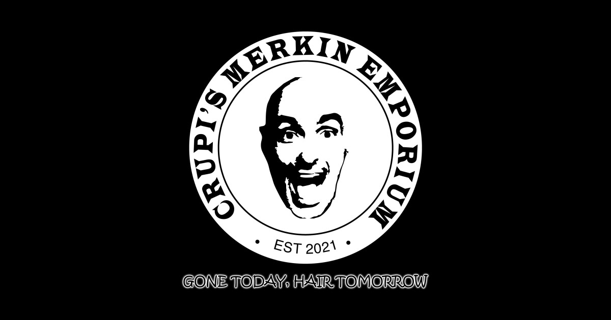 Crupi's Merkin Emporium - Hair - Sticker | TeePublic