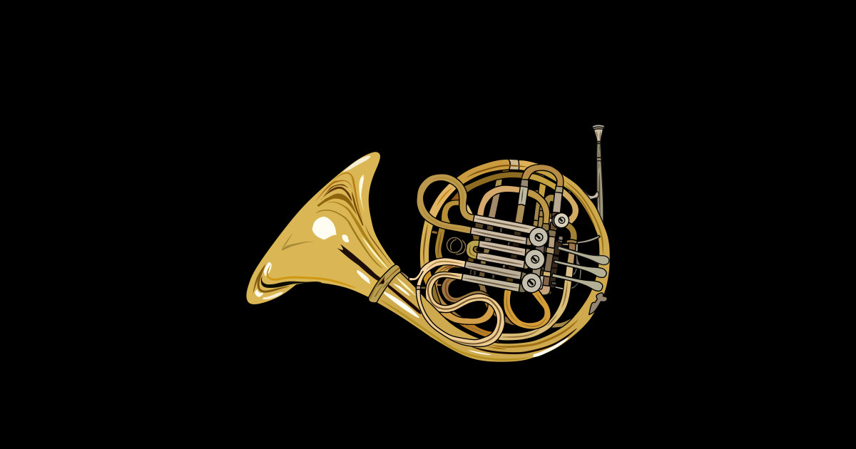 French horn cartoon illustration - French Horn Cartoon Illustration ...