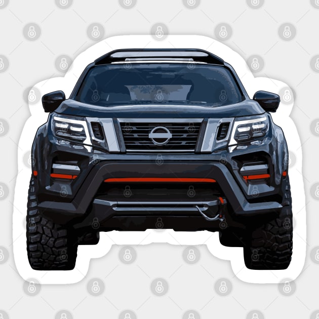 Nissan Navara Illustration - Nissan - Sticker | TeePublic