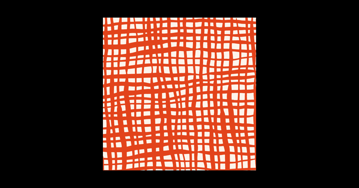 Retro grid pattern - scarlet and tan - Retro - Sticker | TeePublic