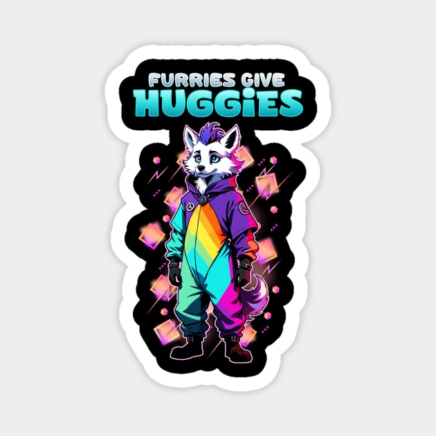 Furries Give Huggies I Dog Fursuit Cosplay - Furry - Magnet | TeePublic