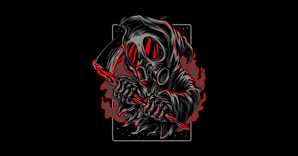 Reaper Scythe Smoke Red - Reaper - Sticker | TeePublic