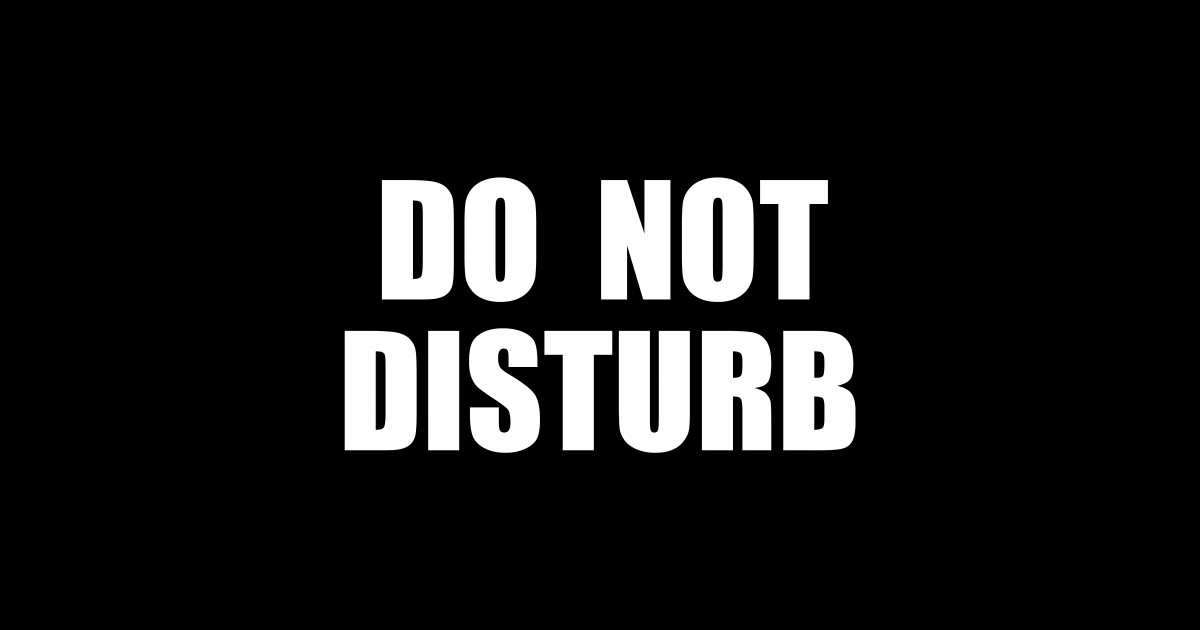 Do Not Disturb - Airplane Airport Train Subway - Silent Travel ...