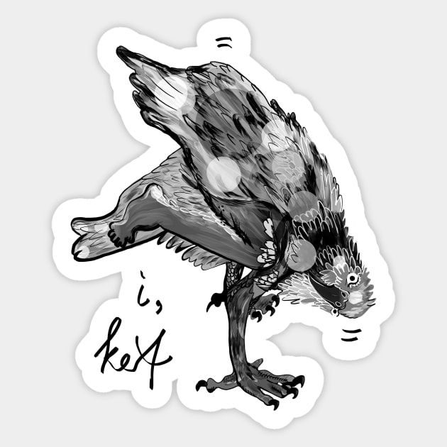 I, Kea: Bakasana Balance - Kea - Sticker | TeePublic